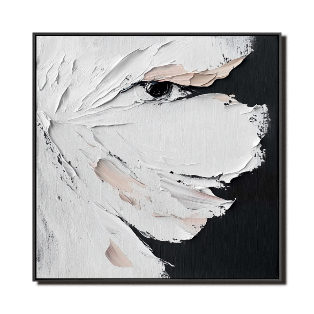 Whispers in the Gaze - Abstract Textured Eye Painting | Modern ...