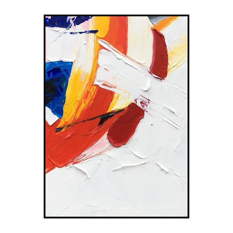 Heap of Cream- Horizontal Abstract Oil Painting with Textured Layers ...